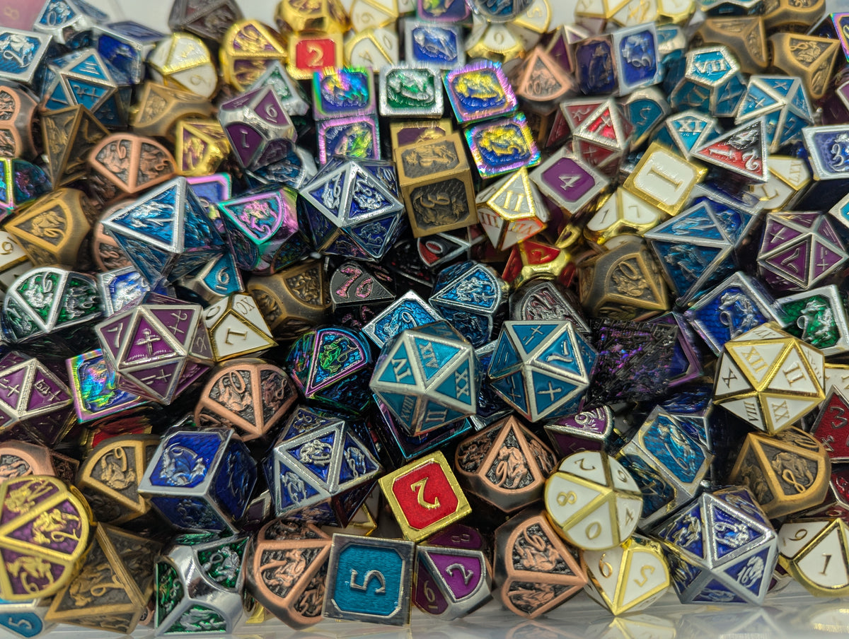 Individual D6 Metal Dice (Pick Color) – Robin's Nerd Supplies